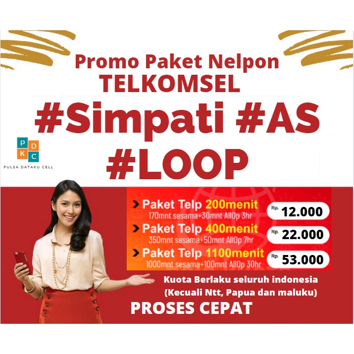Jual Isi Ulang Paket Nelpon Telkomsel SEMUA OPERATOR 1100 MENIT 30 HARI ...