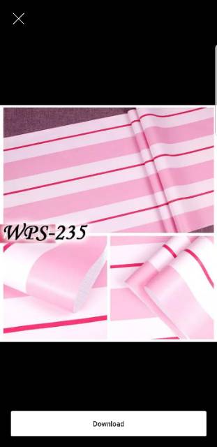 Jual Walpaper dinding sticker salur pink full ukuran 45 cm x 10 m | Shopee Indonesia