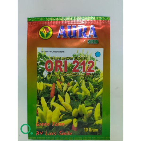Jual Bibit Buah Cabe Rawit Benih Cabai Lombok Ori 212 Kemasan 10gr Original Pabrik Aura Seed ...