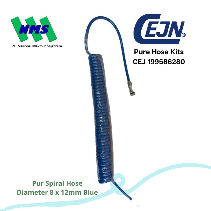 Jual Selang Angin Gulung Spiral Hose Kits ID 8 x OD 12mm Panjang 8 ...