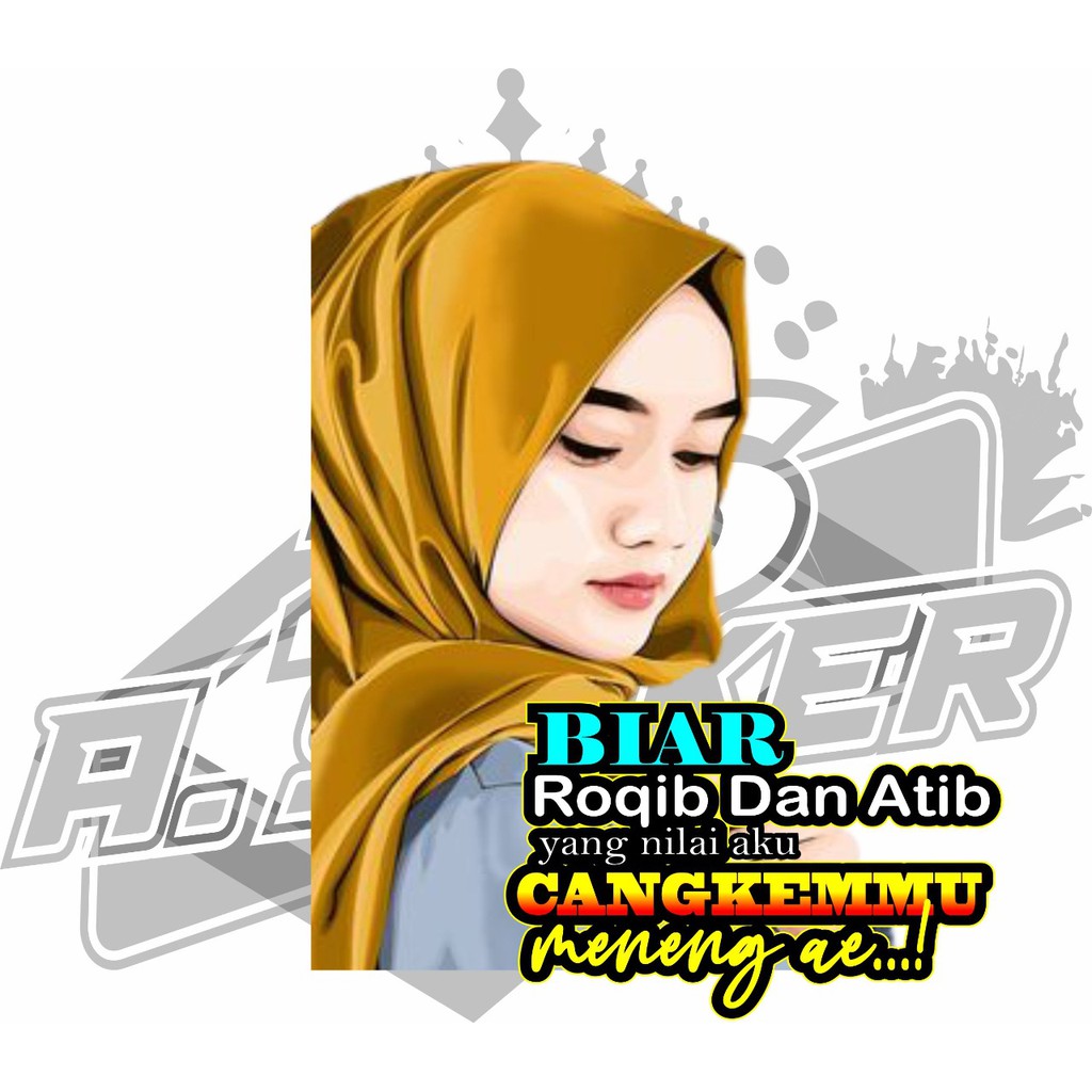 Jual stiker decal mobil/motor cewek keren | Shopee Indonesia