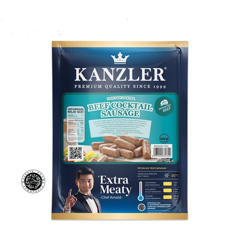 Jual BEEF COCKTAIL KANZLER 250GR ISI 21 PCS SOSIS KOKTAIL SAPI HALAL ...