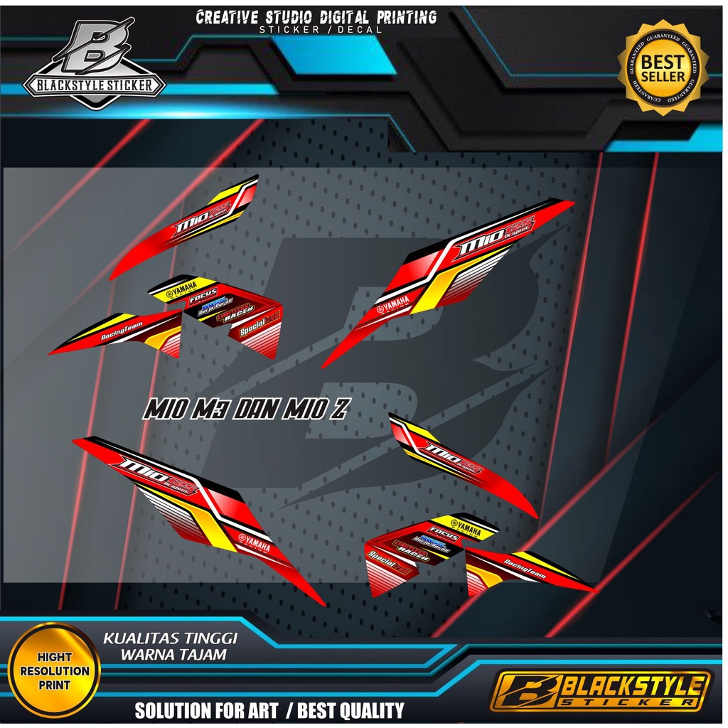Jual STRIPING CUSTOM MOTOR YAMAH MIO M3 DAN MIO Z MOTIF POLET RACING ...