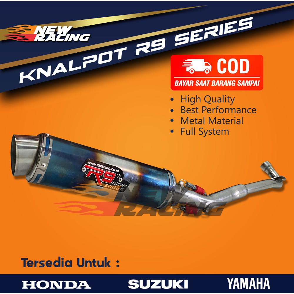 Jual KNALPOT RACING R9 PELANGI SUPRA X 125 SUPRA X110 SUPRA Fit VEGA ...
