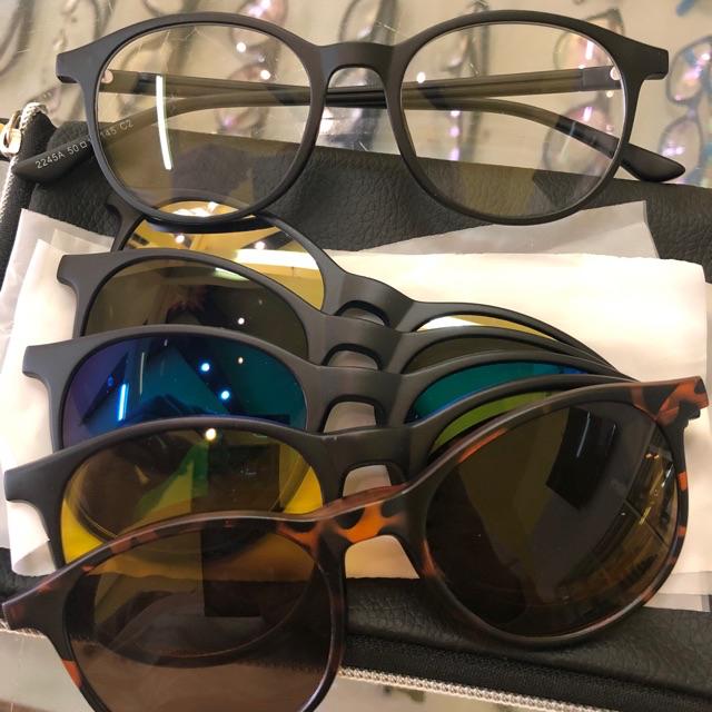 Jual kacamata minus clip on (frame +lensa ) | Shopee Indonesia