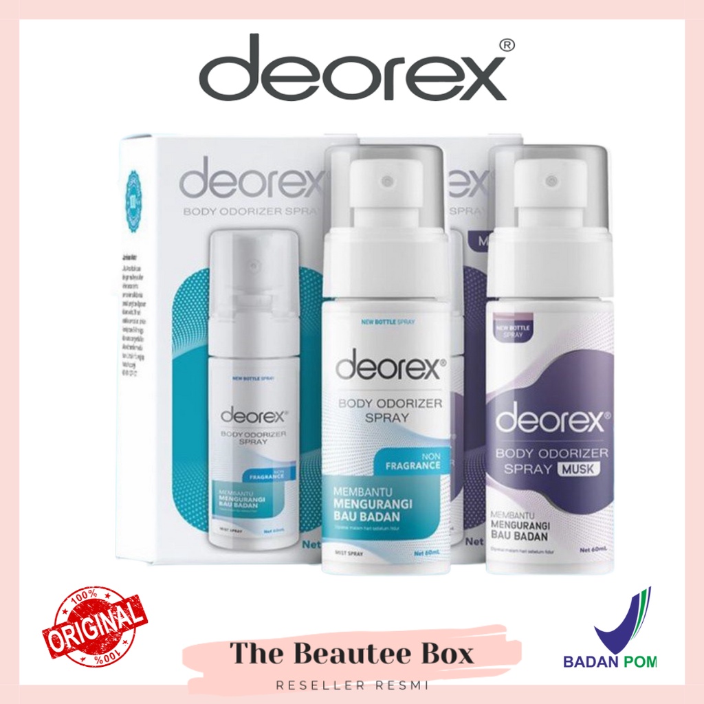 Jual DEOREX Body Odorizer Spray Non Fragrance // Musk Fragrance // For ...