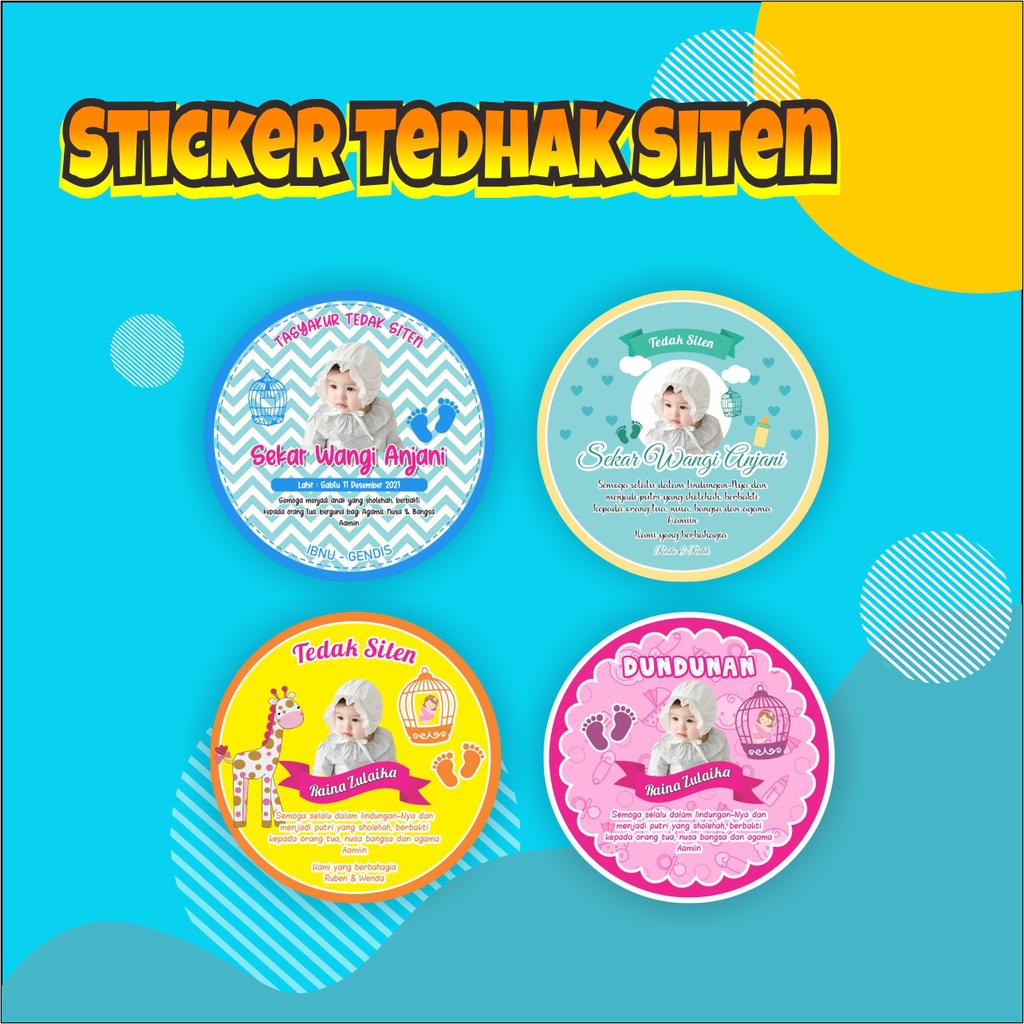 Jual Stiker label |stiker tedhak siten| Sticker dundunan| label ...