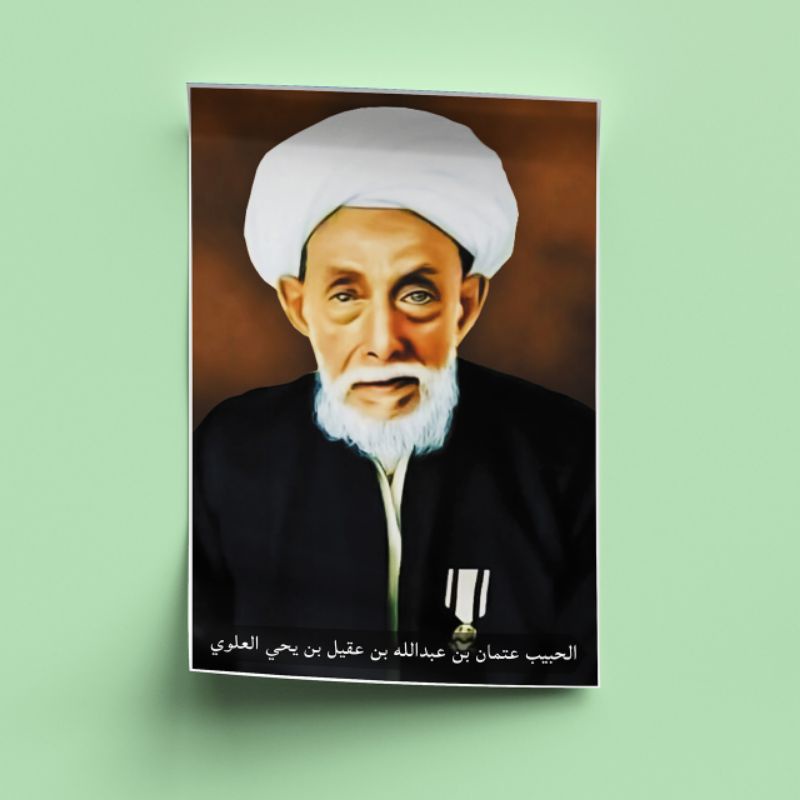 Jual Poster Al Habib Utsman bin Yahya U45 / Mufti Betawi / Poster Ulama ...
