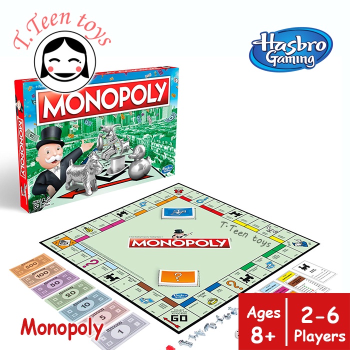 Jual Monopoly Original Board Game Hasbro Gaming Mainan Monopoli Classic ...
