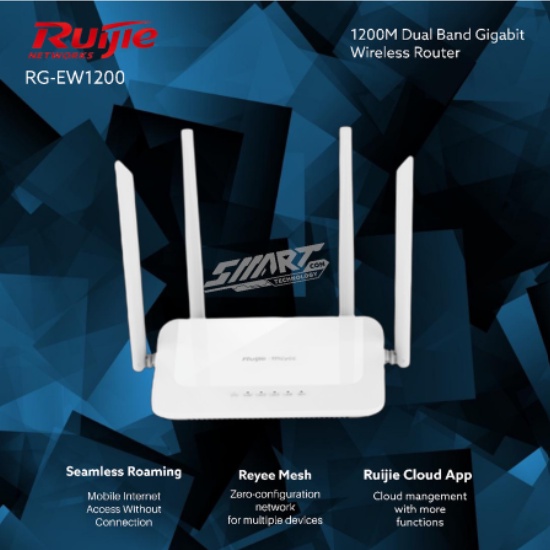 Jual Wireless Router Ruijie Reyee RG-EW 1200 Dual Band Gigabit | Shopee ...