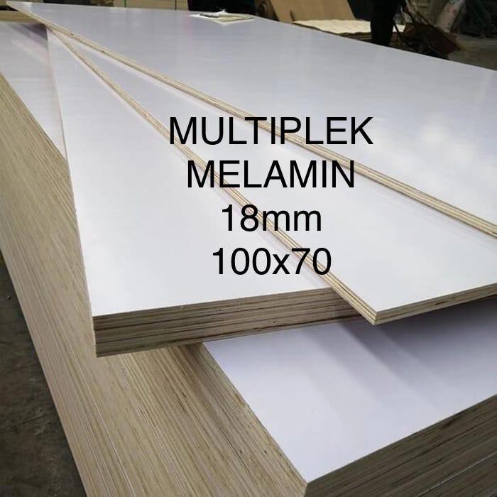 Jual Triplek / Multiplek melamin putih 18mm (100x70)cm, melaminto ...