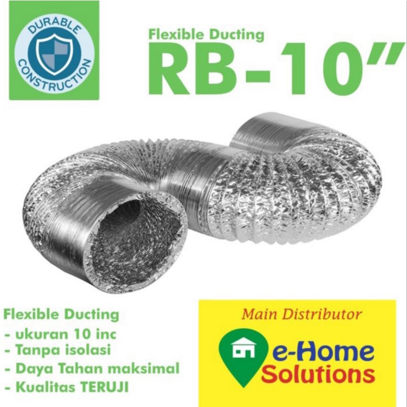 Jual 10 meter flexible ducting 10 inchi pipa exhaust cerobong asap ...