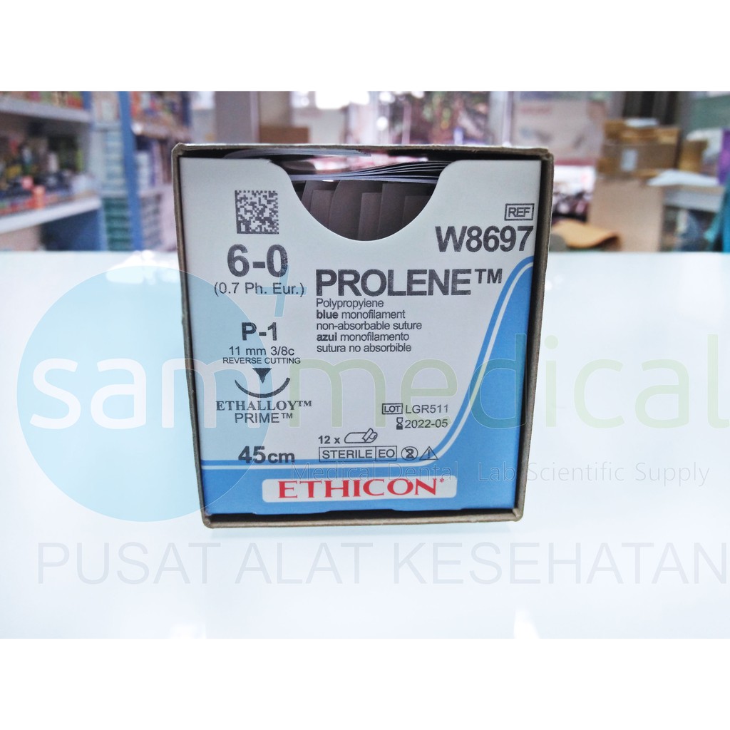 Jual Benang Operasi Ethicon Prolene W8697 6-0 Non Absorb Round | Shopee ...
