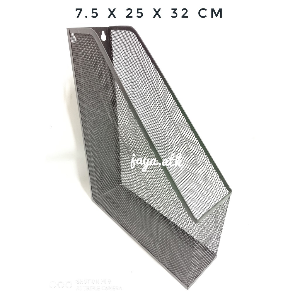 Jual BOX FILE KERANJANG BESI BOX DOKUMEN BESI JARING HITAM 1 SUSUN MT ...