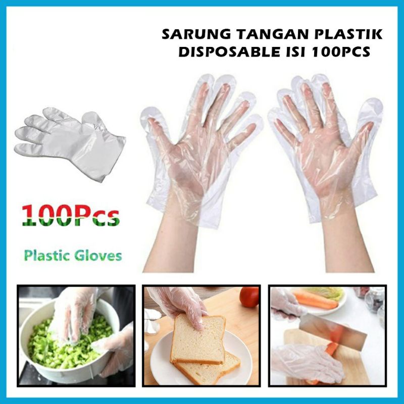Jual Sarung tangan plastik isi 100 pcs | Shopee Indonesia