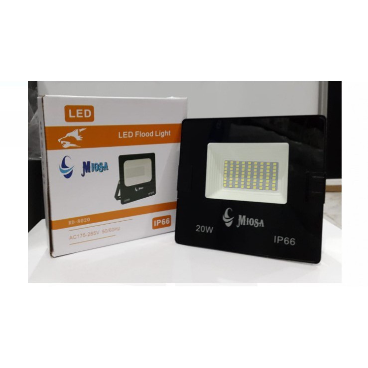 Jual YI088 LAMPU Sorot LED FLOOD LIGHT Merk MIOSA 20 Watt 50 Watt Warna Putih | Shopee Indonesia
