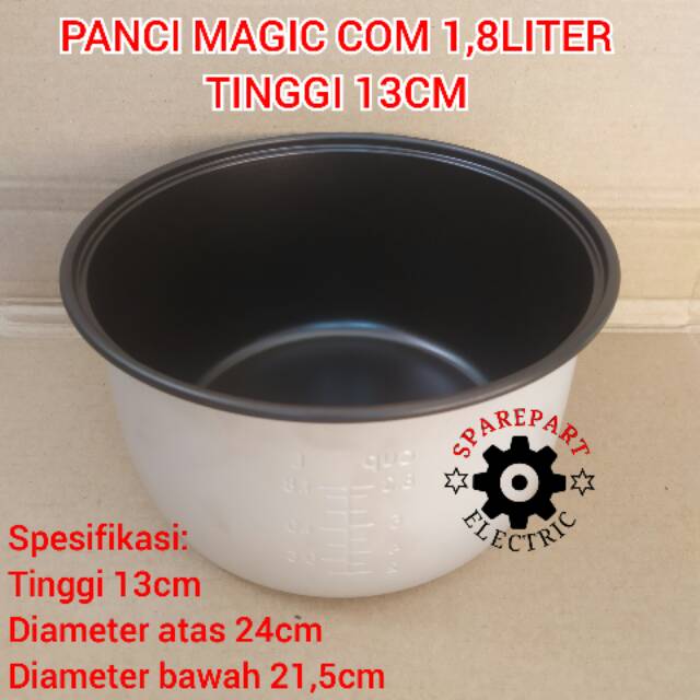 Jual PANCI MAGIC COM / RICE COOKER UKURAN 1,8 LITER TINGGI 13CM ...