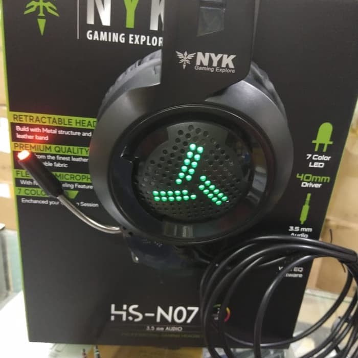 Jual Nyk Headset Gaming HS-N07 / Headset Gaming Lampu | Shopee Indonesia