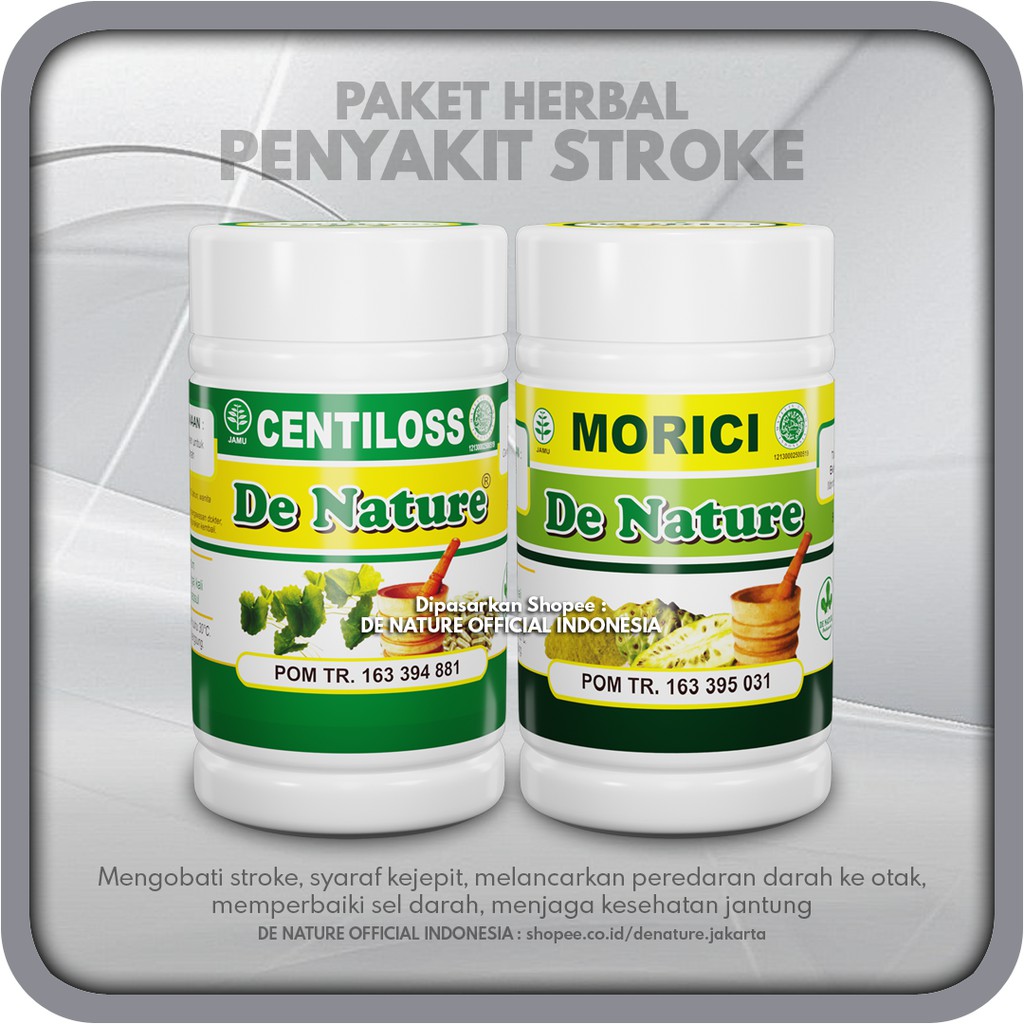 Jual Paket Obat Stroke, Struk, Lumpuh, Herbal DeNature Centiloss ...