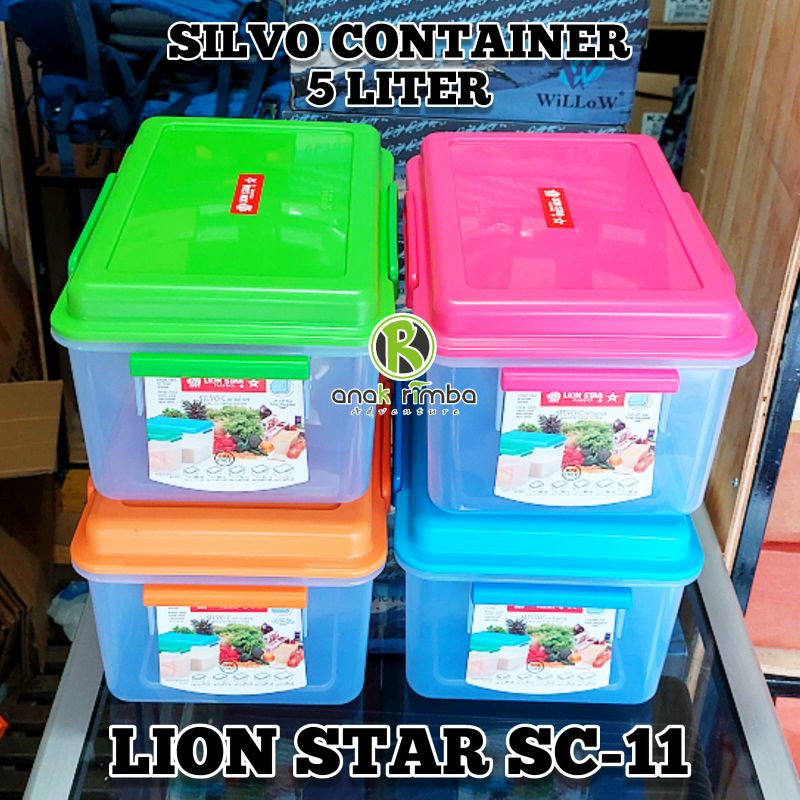 Jual SILVO CONTAINER 5 LITER SC-11 LION STAR BOX KEDAP UDARA | Shopee ...