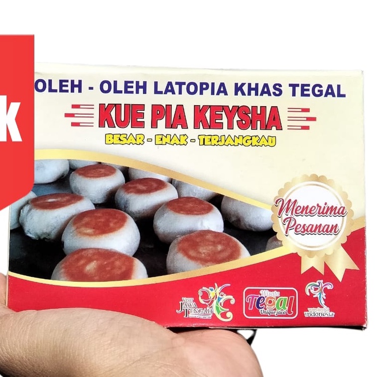 Jual Latopia Khas Tegal isi 10 Mix Asli Kue Pia Keysha 1000 gram free ...