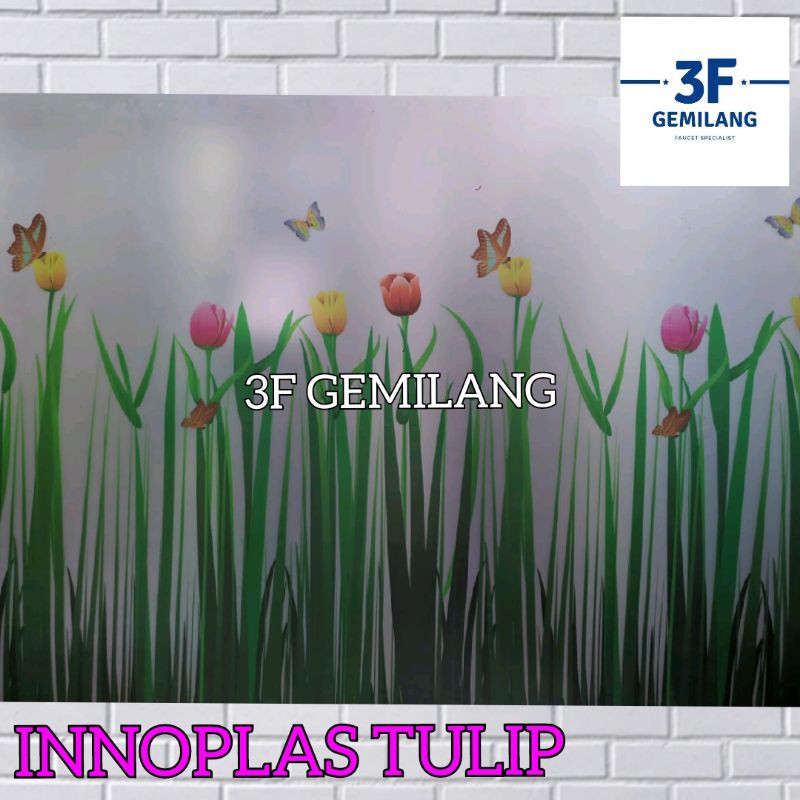 Jual Fiber Plastik Penutup Pagar INNOPLAS 75 Motif Tulip Meteran ...