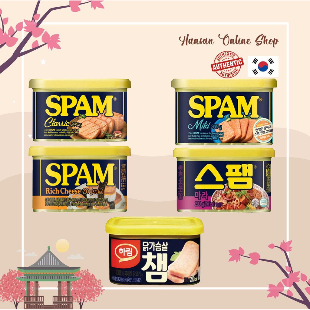 Jual [200gr] SPAM CLASSIC//MILD//MALA//CHEESE//HARIM CHAM | Shopee ...