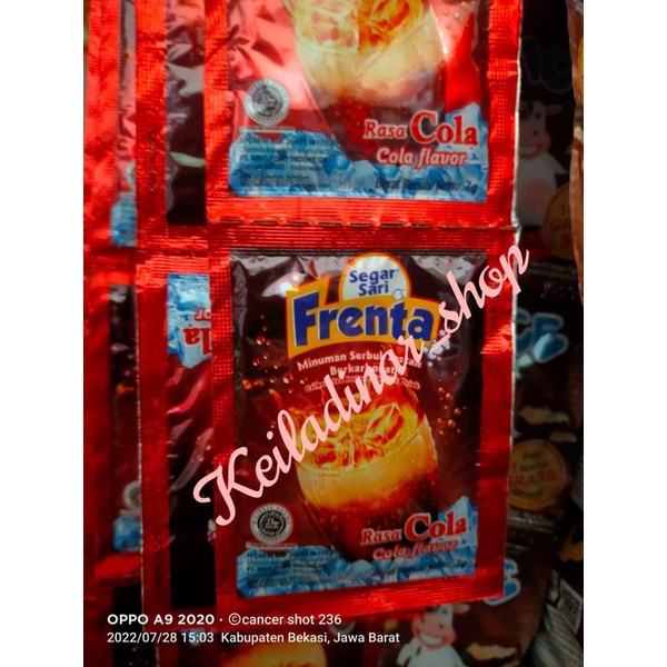 Jual FRENTA COLA MINUMAN SERBUK INSTAN RASA COLA PROMO 1 renceng isi ...