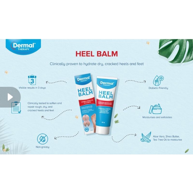 Jual Dermal Therapy Heel Balm 50gr | Shopee Indonesia