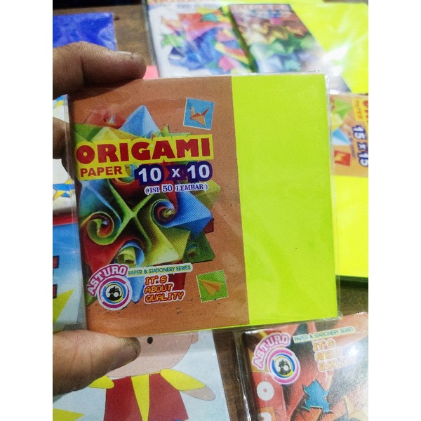 Jual Kertas Origami Asturo 10cm x 10cm | Shopee Indonesia
