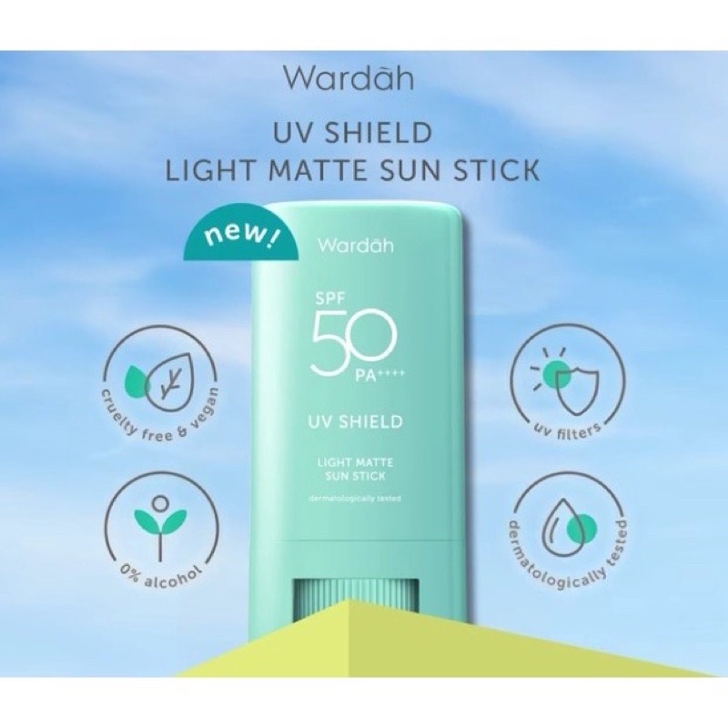 Jual Wardah UV Shield Light Matte Sun Stick SPF 50 | Shopee Indonesia