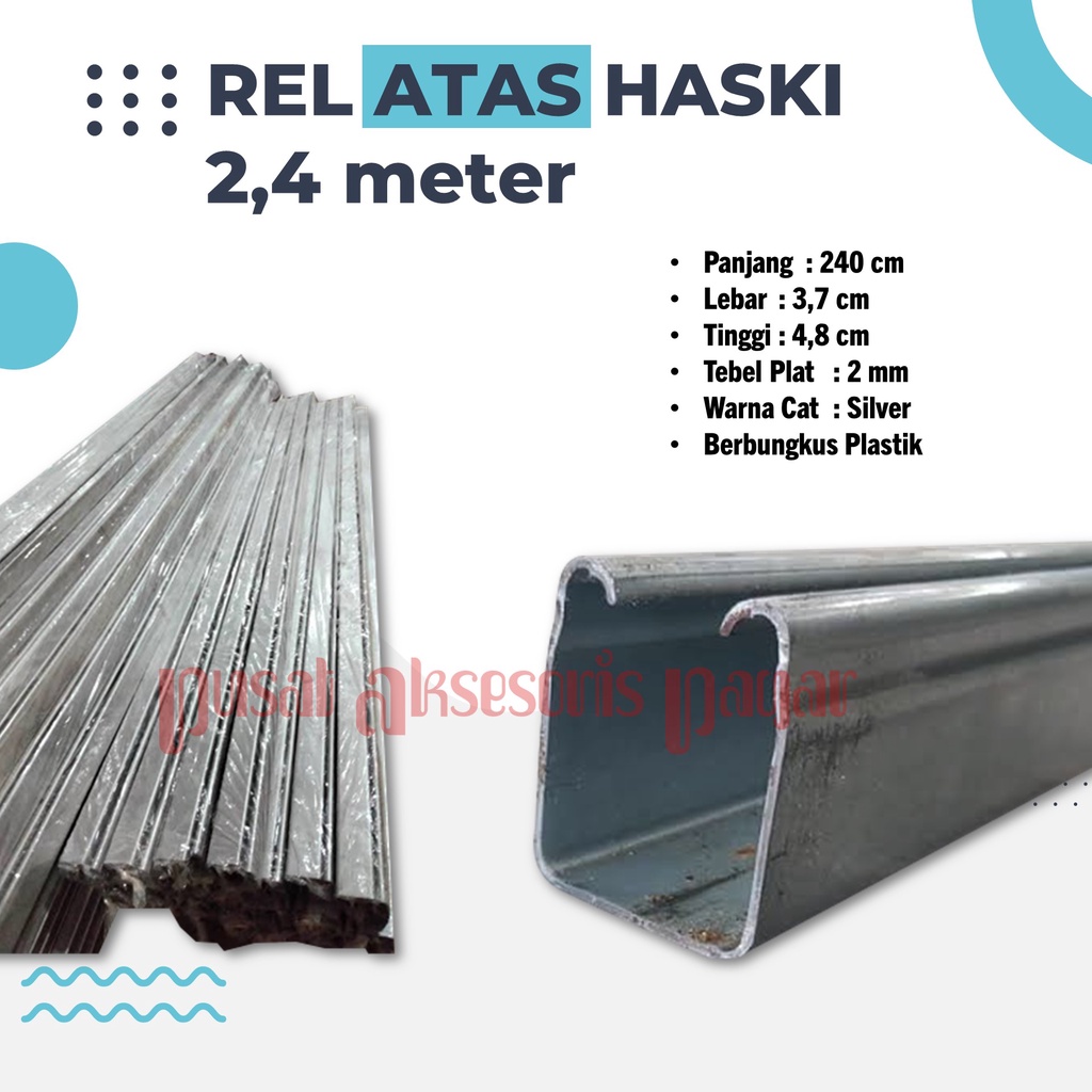Jual rel atas hasky henderson kecil p 2.4 - 4 m Berbagai ukuran ...