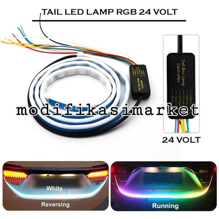 Jual LAMPU REM BUS RGB LAMPU REM TRUK RGB 24 VOLT LED BAGASI RGB 24V ...