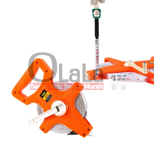 Jual METERAN TANCAP TANAH 30M OLL-1053 / 50M OLL-1054 / 100M OLL-1055 FIBER ROLL PANJANG METERAN ...