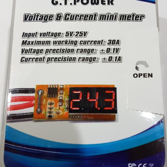 Jual Gt Power Voltage Current Mini Meter Aeromodelling / Rc Car ...