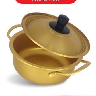 Jual Panci Masak Air Kuning Emas Gold Korea Gagang Tutup Aluminium Anti ...