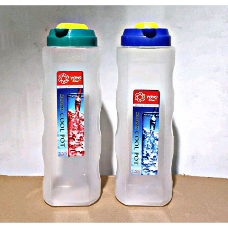 Jual BOTOL AIR PLASTIK 1200ML BOTOL AIR KULKAS COOLPOT 1,2LITER YOYOSTAR | Shopee Indonesia