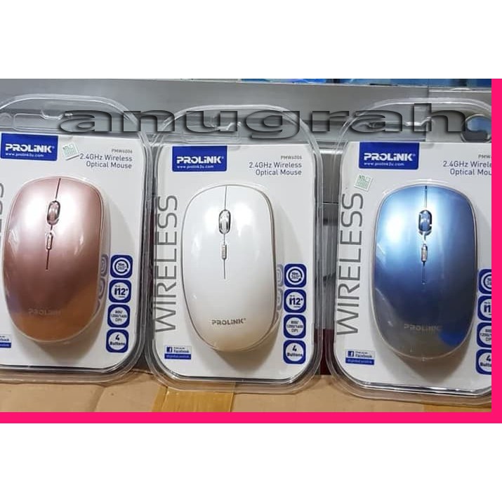 Jual PMW6006 2.4GHz Wireless Optical Mouse prolink | Shopee Indonesia