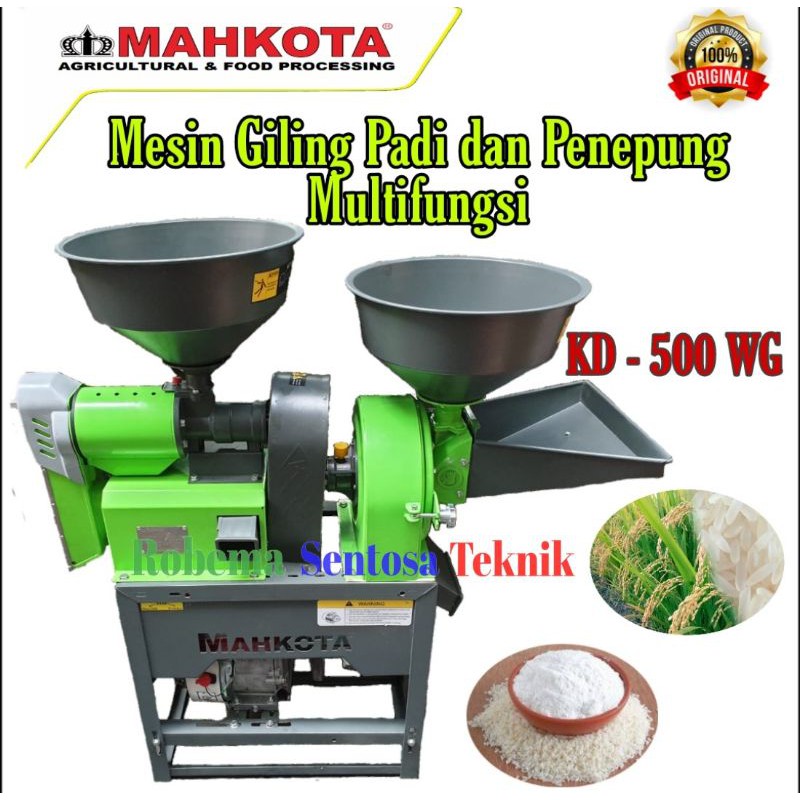 Jual Mesin Giling Padi dan Penepung MAHKOTA KD-500 WG (2 IN 1) Multifungsi | Shopee Indonesia