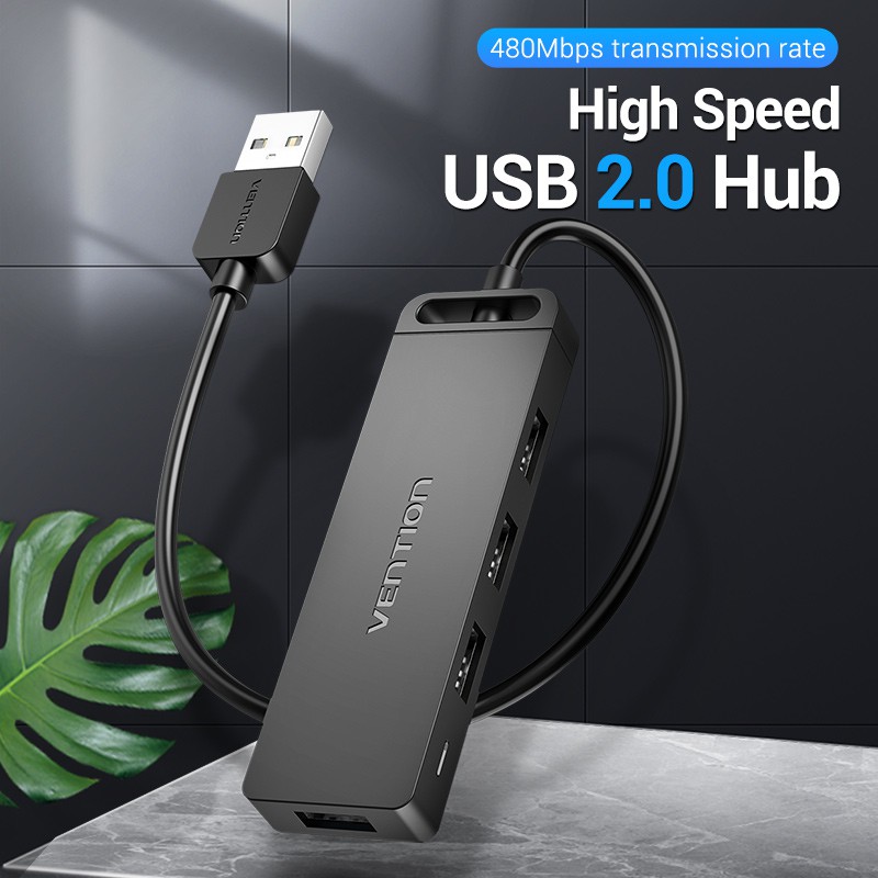 Jual Vention USB Hub 2.0 with Power High Speed for Windows Mac Linux ...