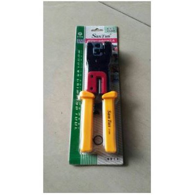 Jual Tang Crimping Pres Skun Kabel Telepon, Lan , Wifi Merk Santus ST ...