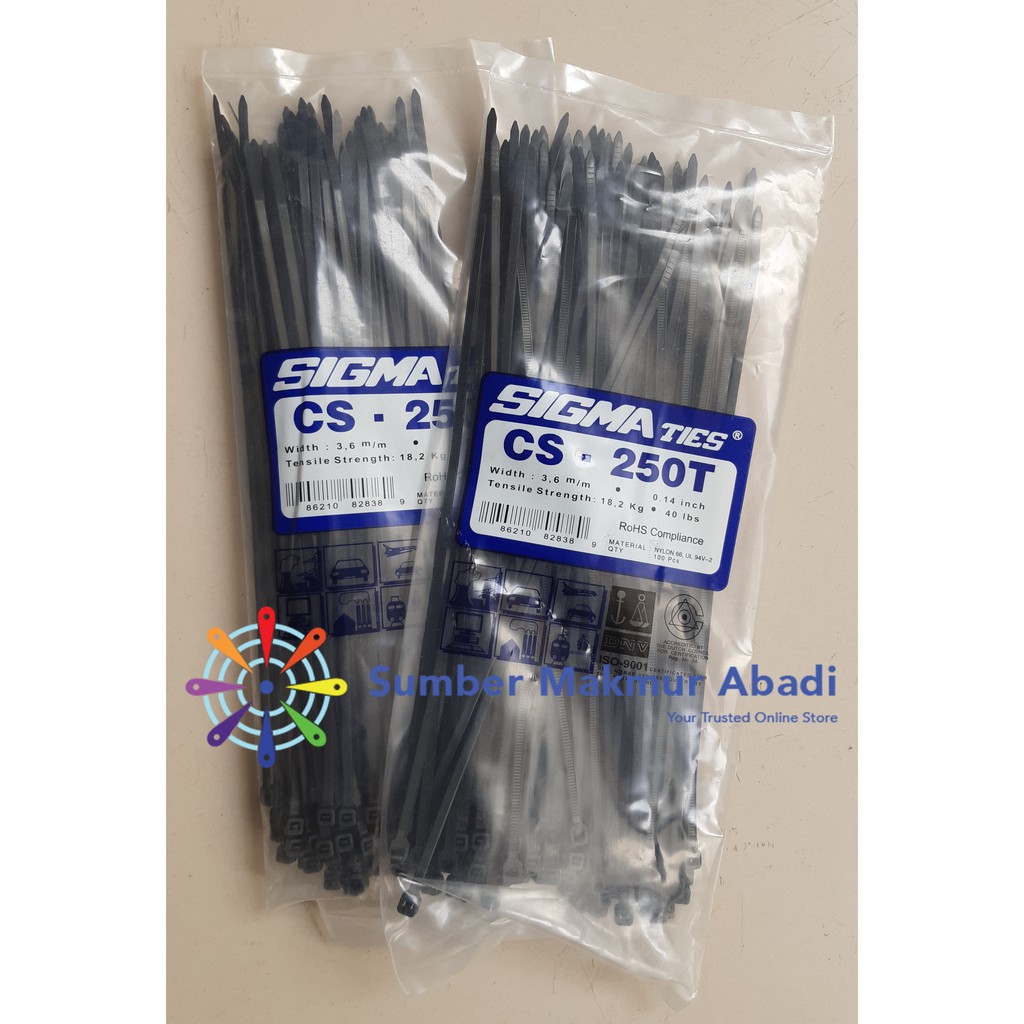 Jual Sigma Ties CS - 250T Hitam | Shopee Indonesia