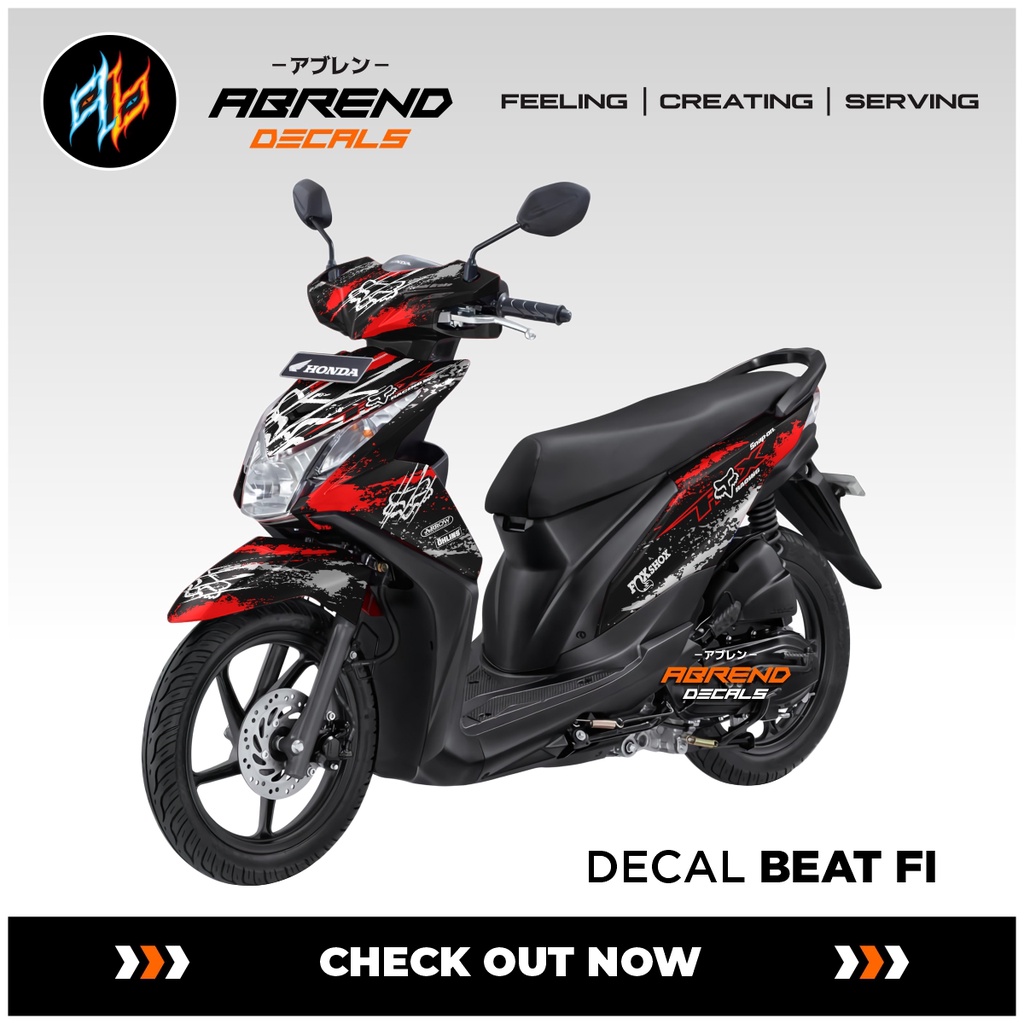 Jual Decal Beat Fi Full Body Fox / Stiker Motor Honda Beat Full Wraps ...
