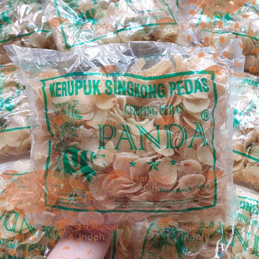 Jual Kerupuk singkong pedas Panda 500 Gram / Unyil Panda | Shopee Indonesia