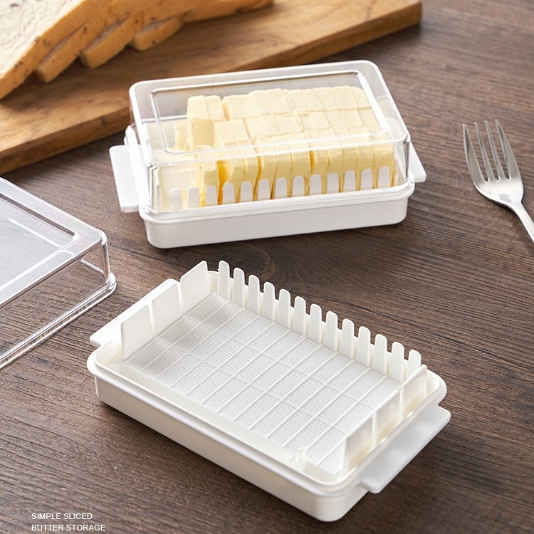 Jual simple butter keeper and cutter storage box / kotak simpan mentega ...