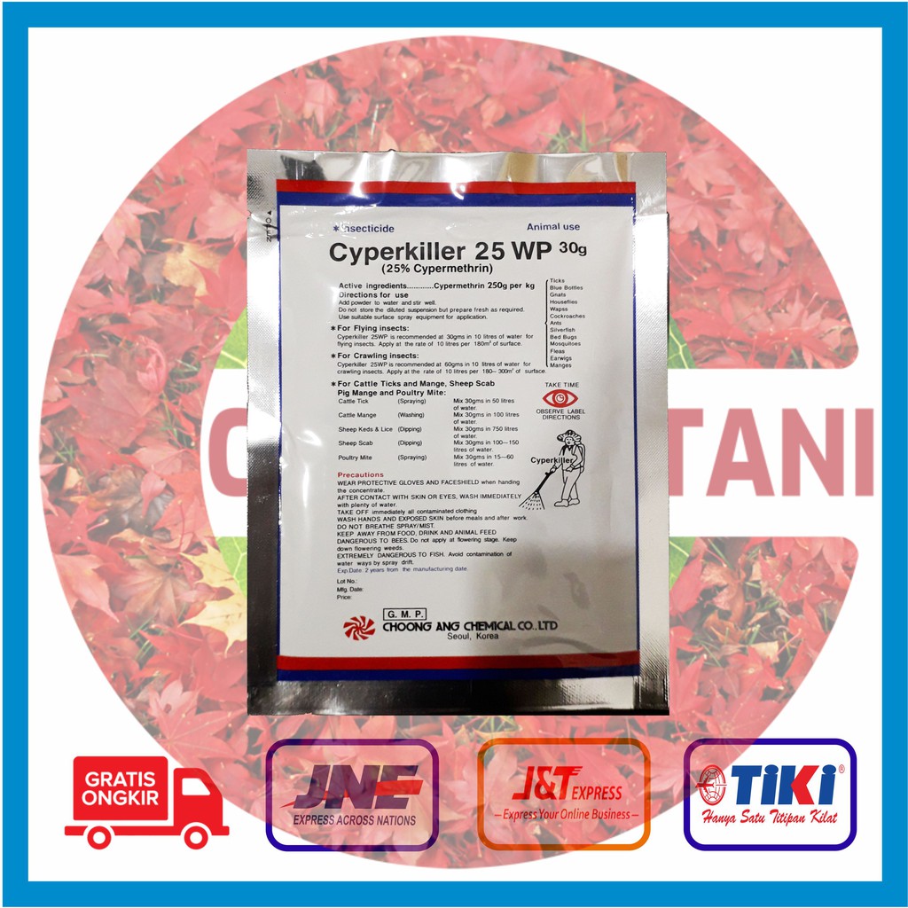 Jual Insektisida Cyperkiller 25WP Pembasmi Kutu Walet Kutu Binatang ...