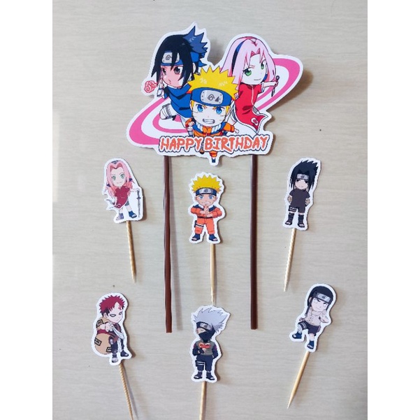 Jual TOPPER NARUTO CHIBI / CAKE TOPPER NARUTO CHIBI / TOPPER KUE NARUTO ...