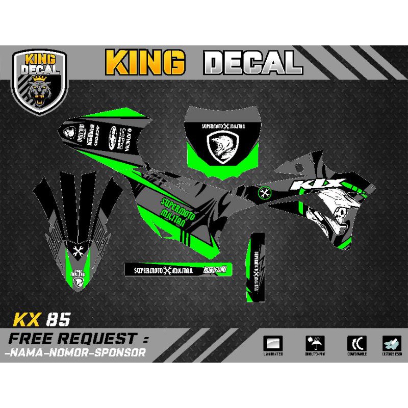 Jual DECAL KX 85 SUPERMOTO FULL BODY | Shopee Indonesia