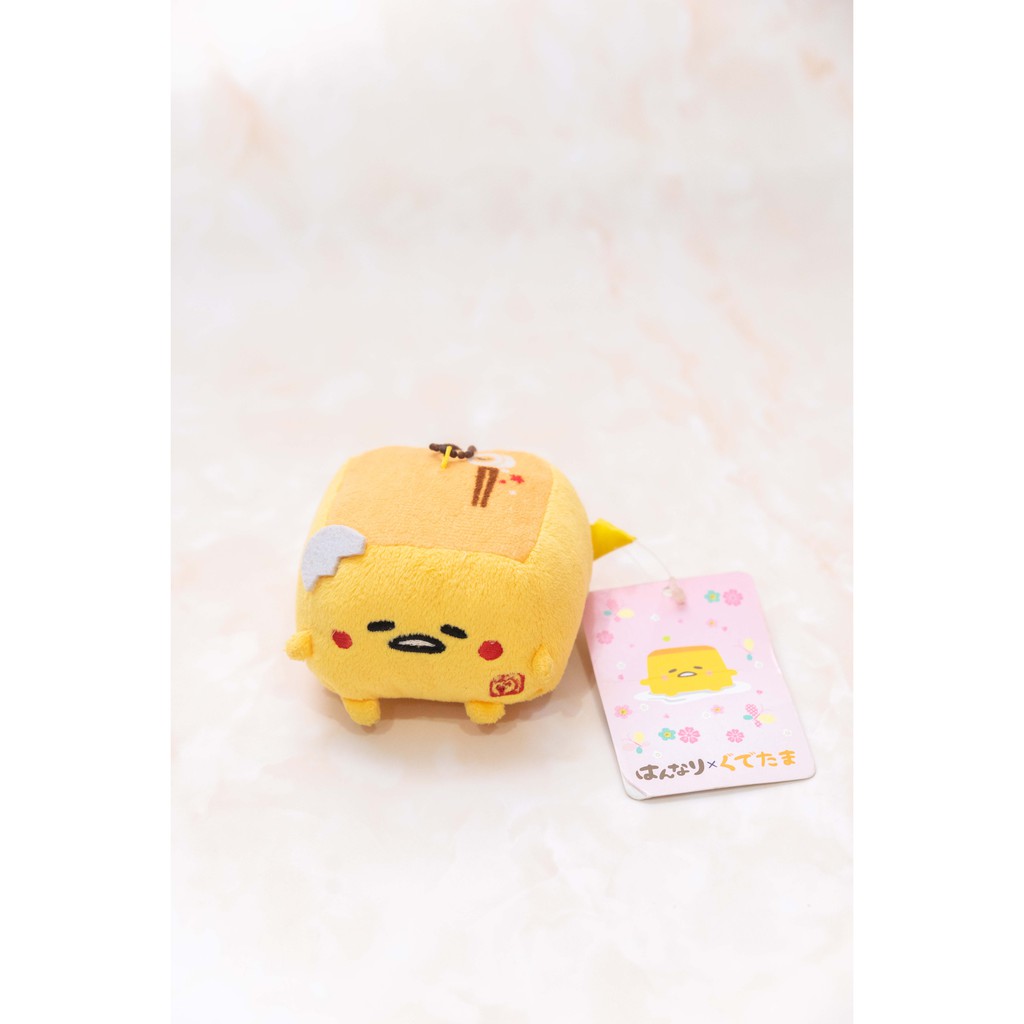 Jual Gudetama Keychain Plush Sanrio x Hannari Tofu original from Japan ...