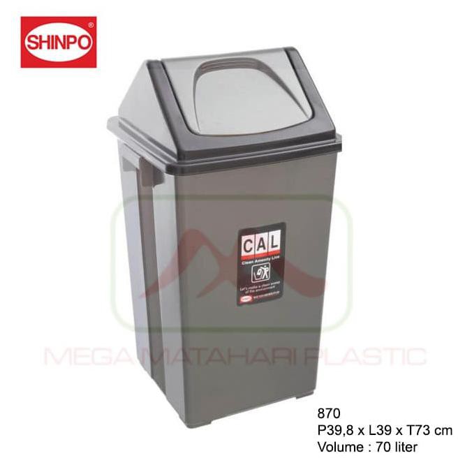 Jual Tempat Sampah Stardust 70 Liter 870 Shinpo (Tutup Goyang) | Shopee Indonesia